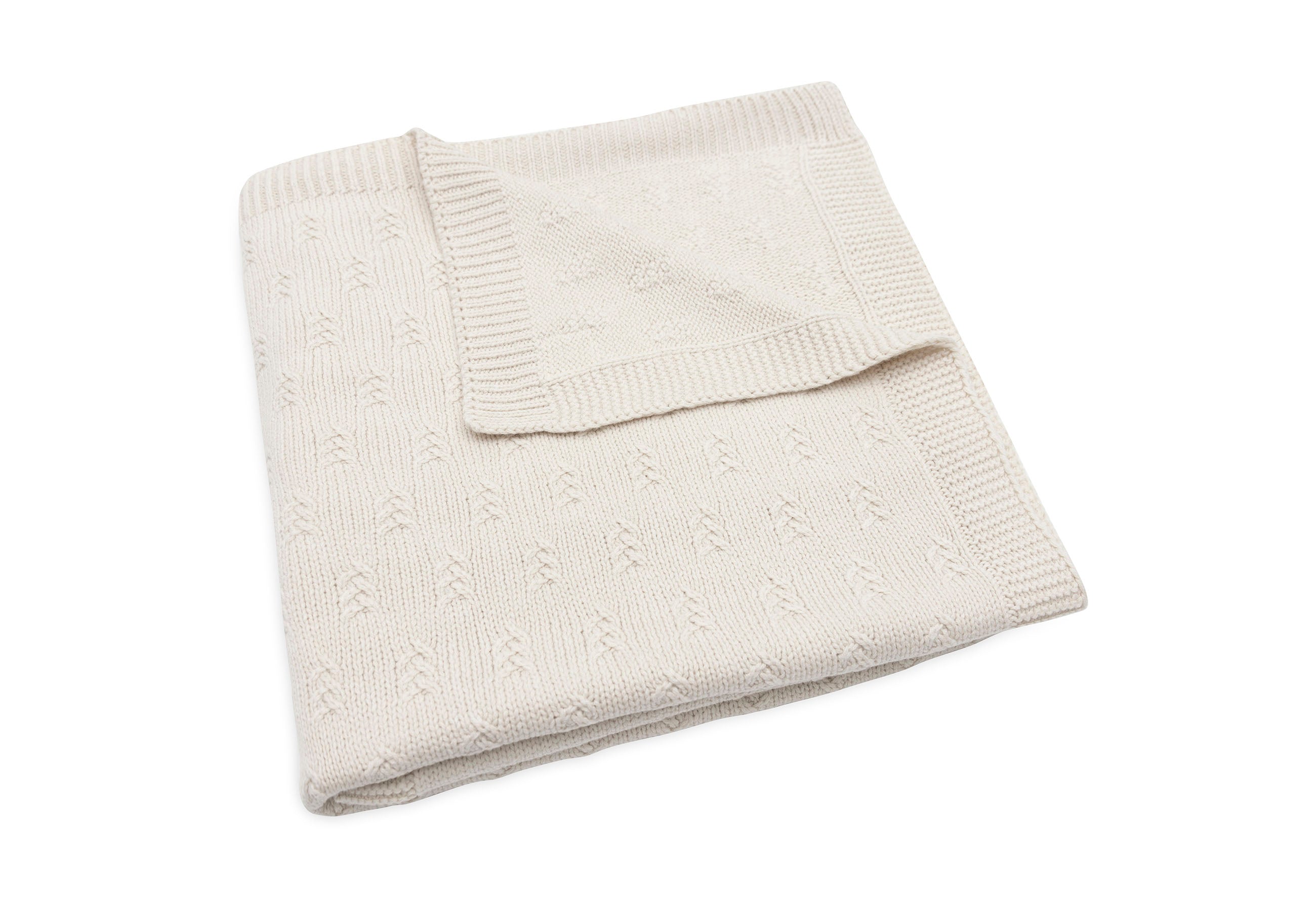 Teppi Grain Knit - Oatmeal – miniplay.is