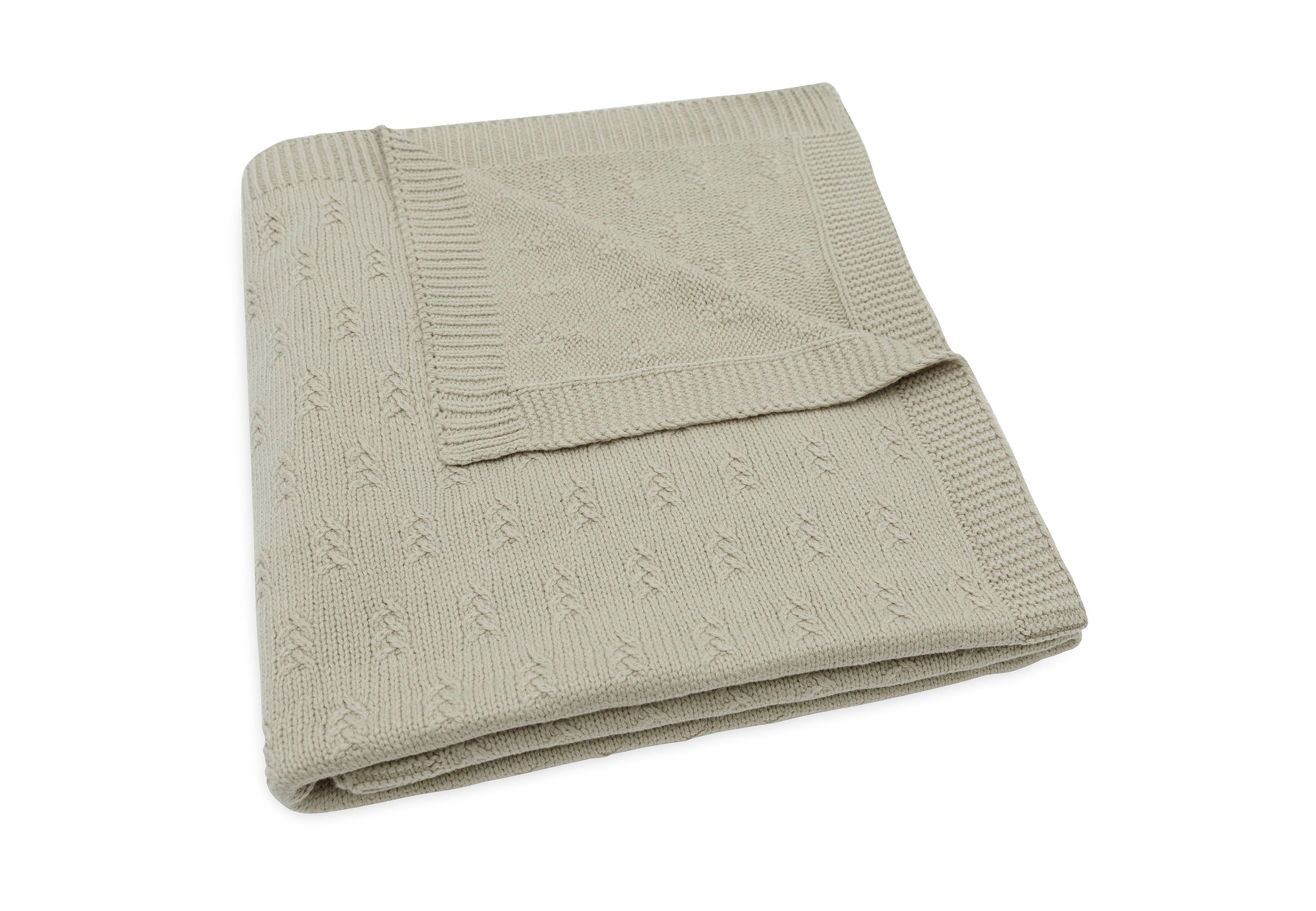 Teppi Grain Knit - Olive Green – miniplay.is